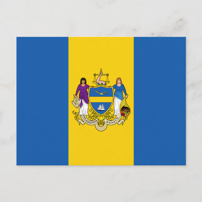 Flag of Philadelphia, Pennsylvania Postcard | Zazzle