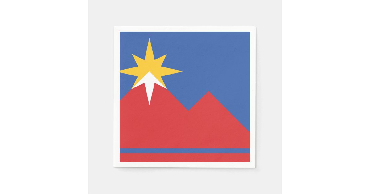 Flag of Pocatello, Idaho Napkins | Zazzle