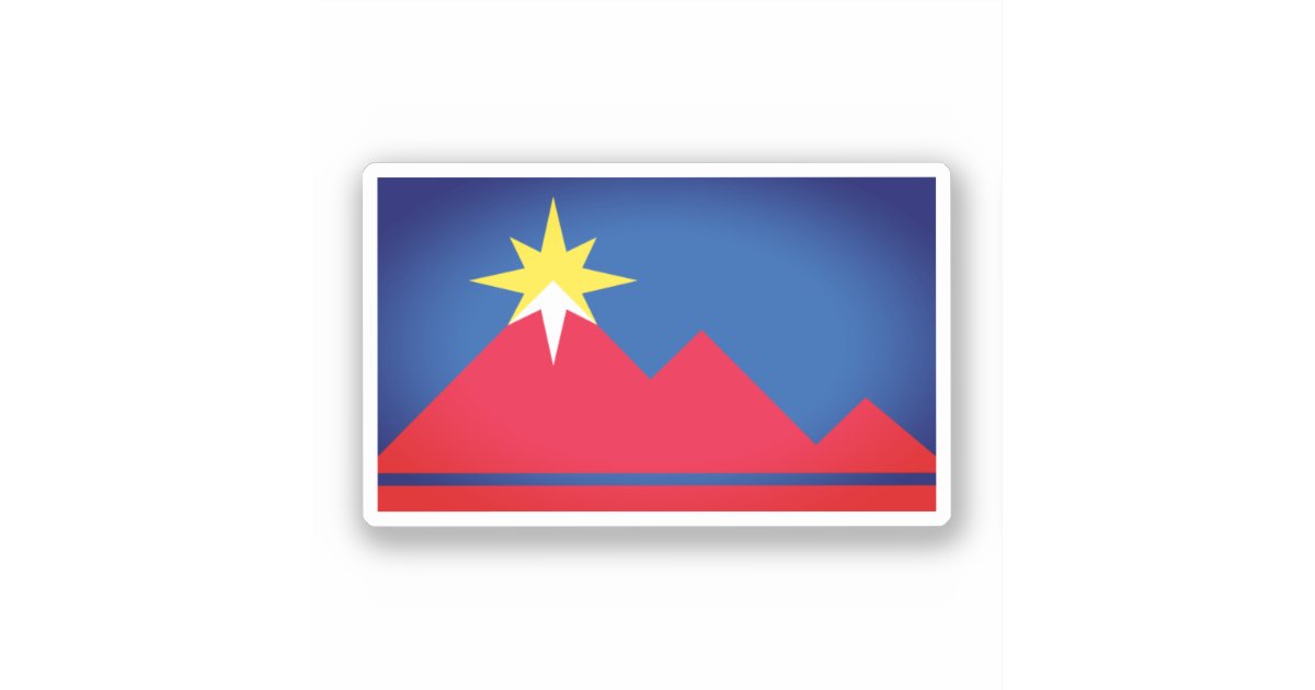 Flag of Pocatello, Idaho Sticker | Zazzle