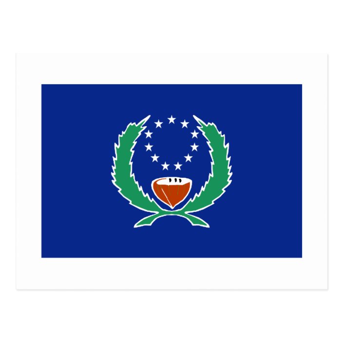 Flag of Pohnpei Postcard | Zazzle.com