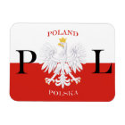 Polska Polish Flag Coat of Arms Flex Magnet | Zazzle.com