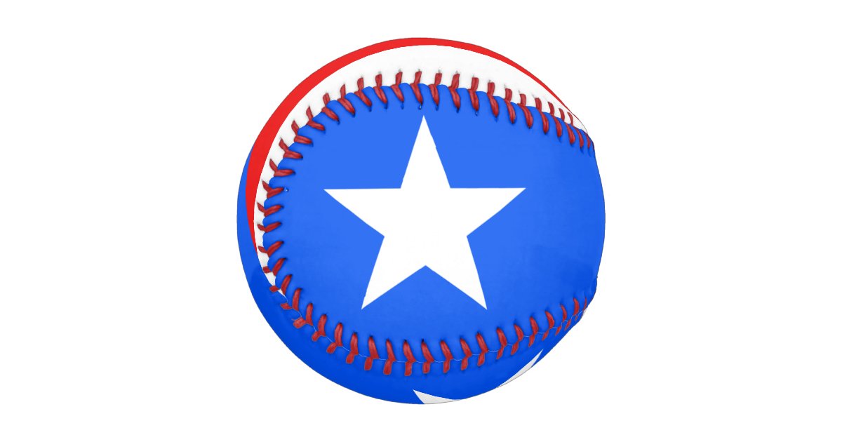 Flag of Puerto Rico Baseball | Zazzle