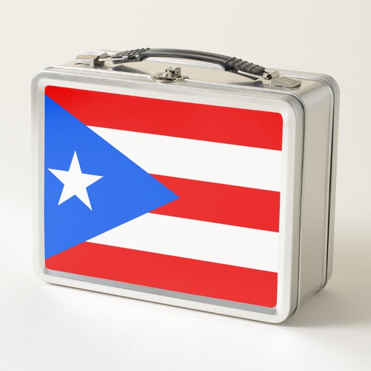 Flag of Puerto Rico Metal Lunch Box | Zazzle