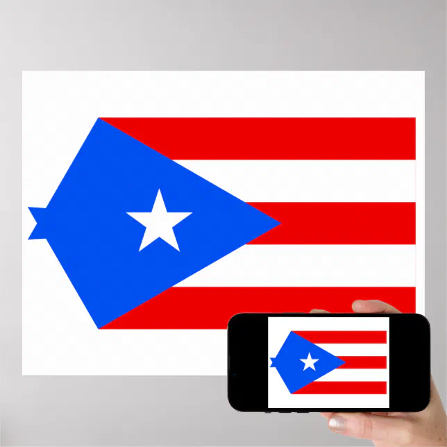 Flag of Puerto Rico Poster | Zazzle