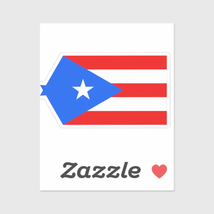 Flag of Puerto Rico Sticker | Zazzle