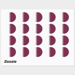 Flag of Qatar Sticker | Zazzle