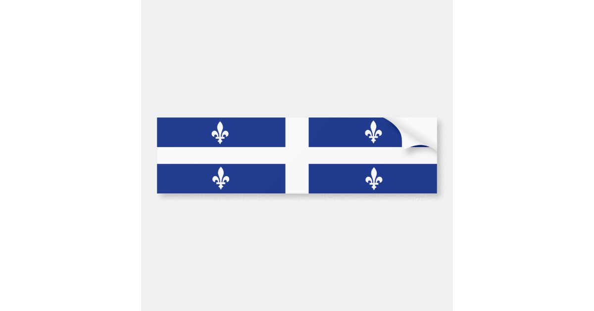 Flag of Quebec Bumper Sticker | Zazzle