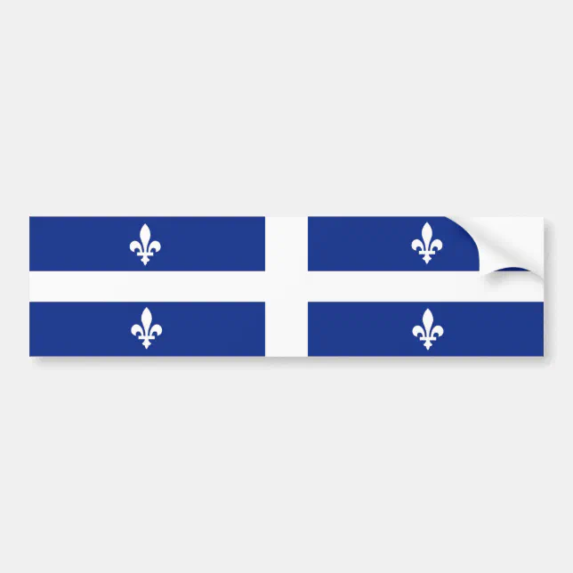 Flag of Quebec Bumper Sticker | Zazzle