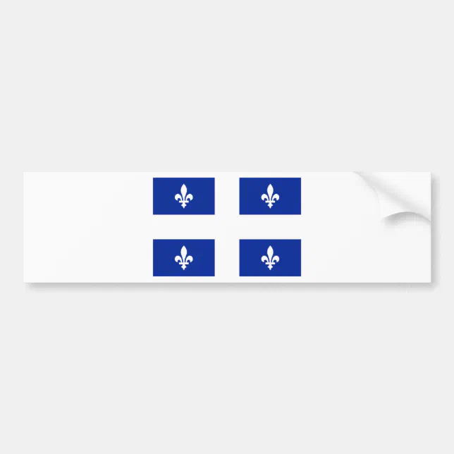 Flag of Quebec Bumper Sticker | Zazzle