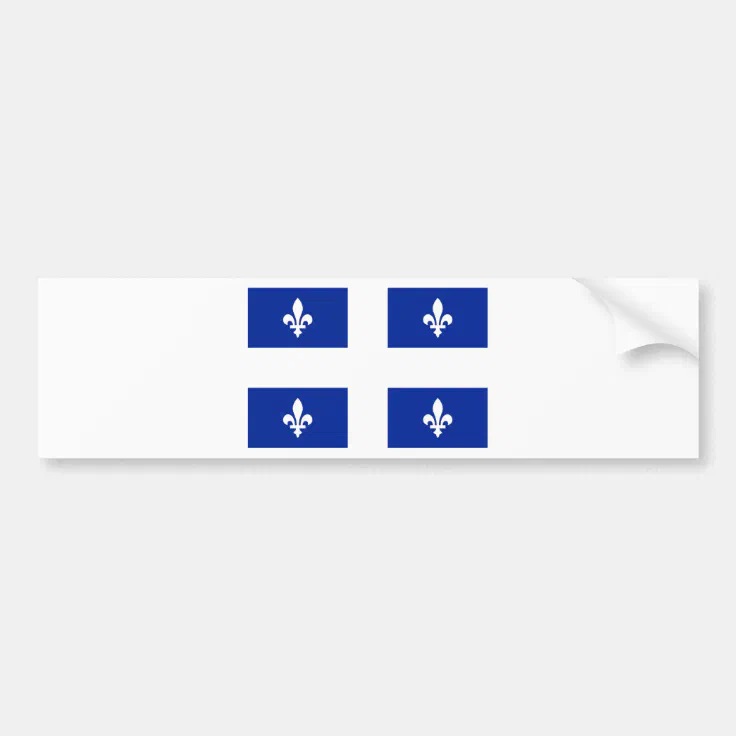 Flag of Quebec Bumper Sticker | Zazzle