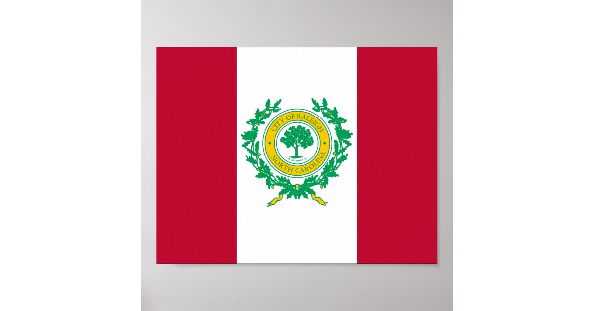 Flag of Raleigh, North Carolina Poster | Zazzle
