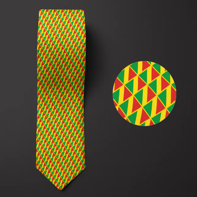 Flag of Republic of the Congo Pattern Neck Tie | Zazzle