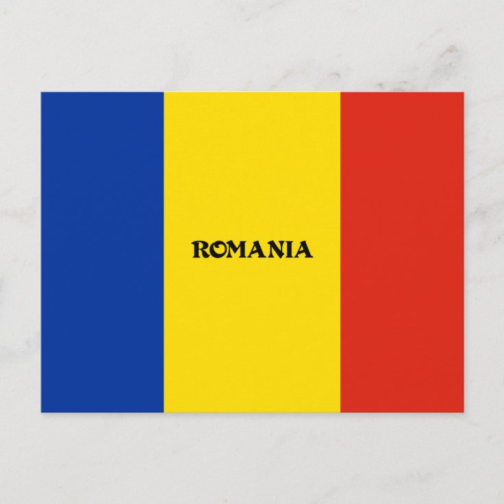 Flag of Romania custom design Postcard | Zazzle