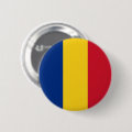 Flag of Romania on Pin / Button Badge | Zazzle