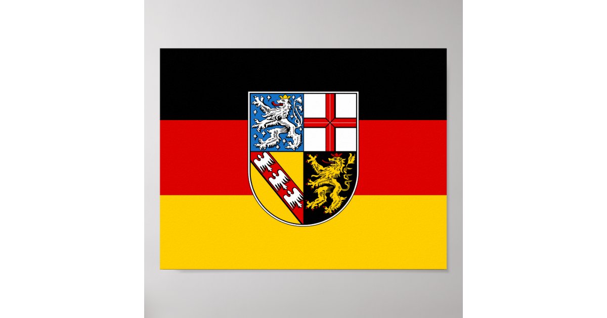 Flag of Saarland Poster | Zazzle