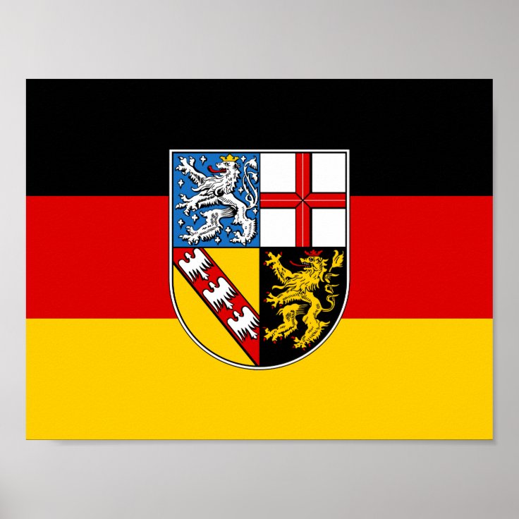 Flag of Saarland Poster | Zazzle