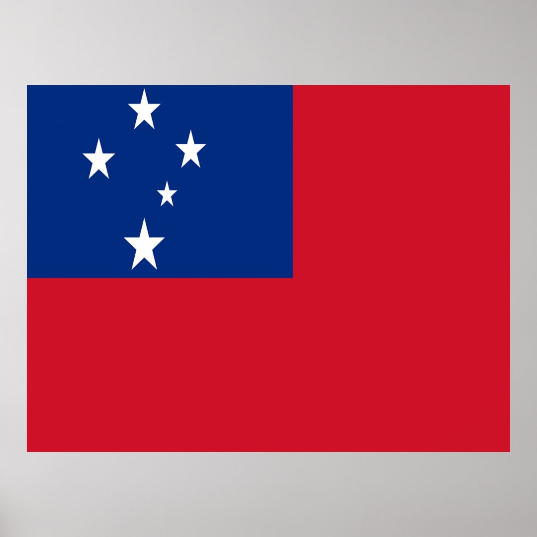 Flag of Samoa Poster | Zazzle
