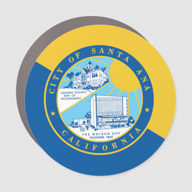 Flag of Santa Ana, California Car Magnet | Zazzle