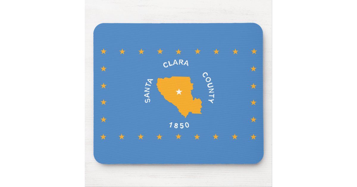 Flag of Santa Clara (US county, California) Mouse Pad | Zazzle