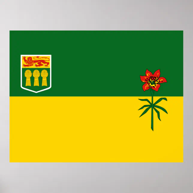 Flag of Saskatchewan Poster | Zazzle