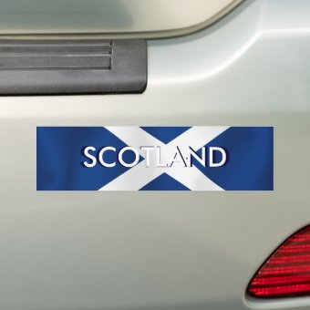 Flag of Scotland Bumper Sticker | Zazzle