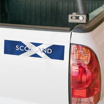 Flag of Scotland Bumper Sticker | Zazzle