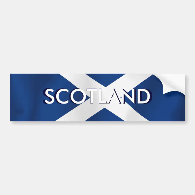 Flag of Scotland Bumper Sticker | Zazzle