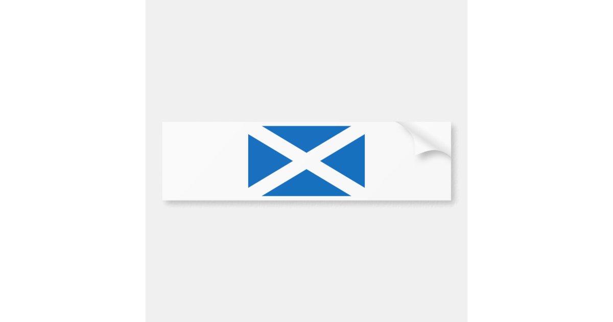 Flag of Scotland Bumper Sticker | Zazzle