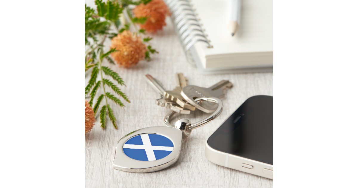 Flag of Scotland Keychain | Zazzle