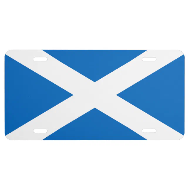Flag of Scotland License Plate | Zazzle