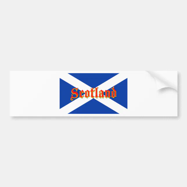 Flag of Scotland Saltire - High Quality Image Bumper Sticker | Zazzle