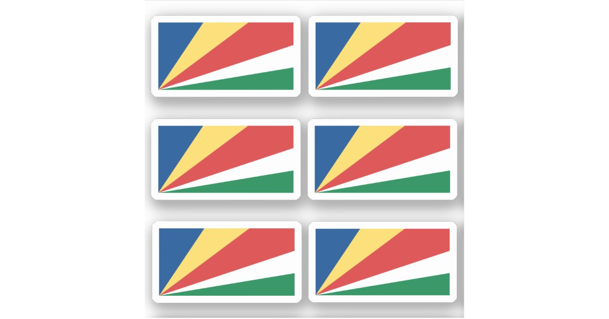 Flag of Seychelles - a collection Sticker | Zazzle