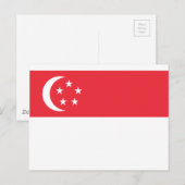 Flag of Singapore - 新加坡国旗 - Bendera Singapura Postcard | Zazzle