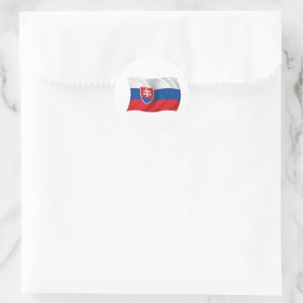 Flag of Slovakia Classic Round Sticker | Zazzle