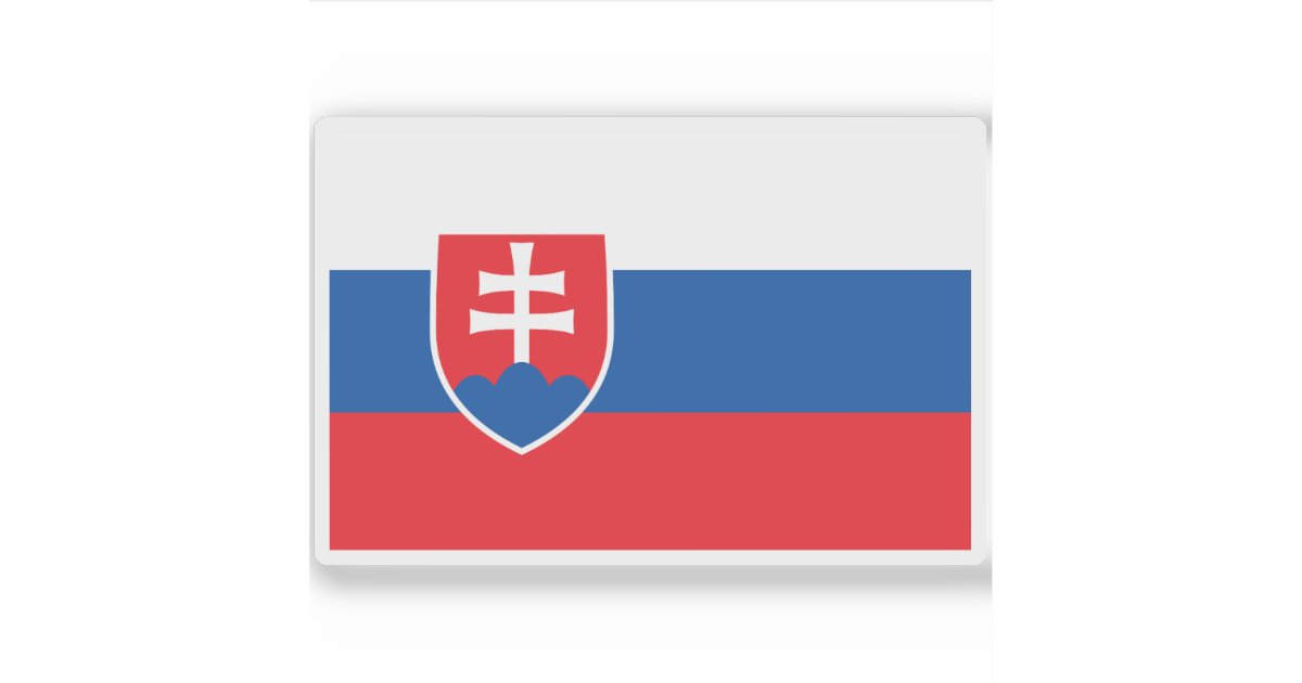 Flag of Slovakia Sticker | Zazzle