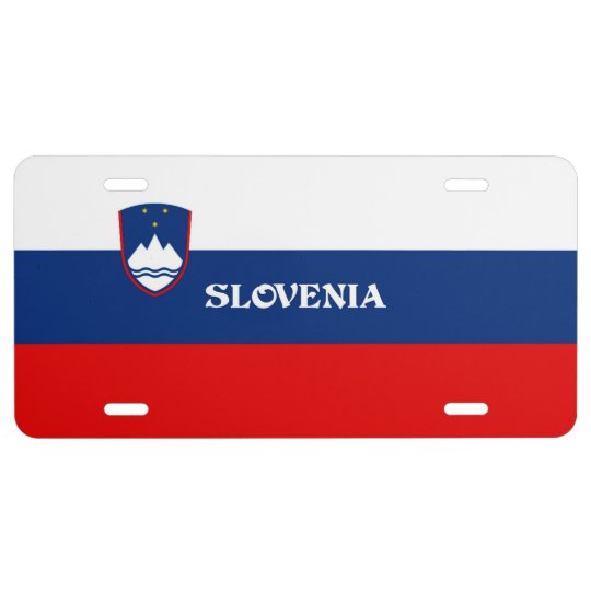Flag of Slovenia License Plate | Zazzle.com