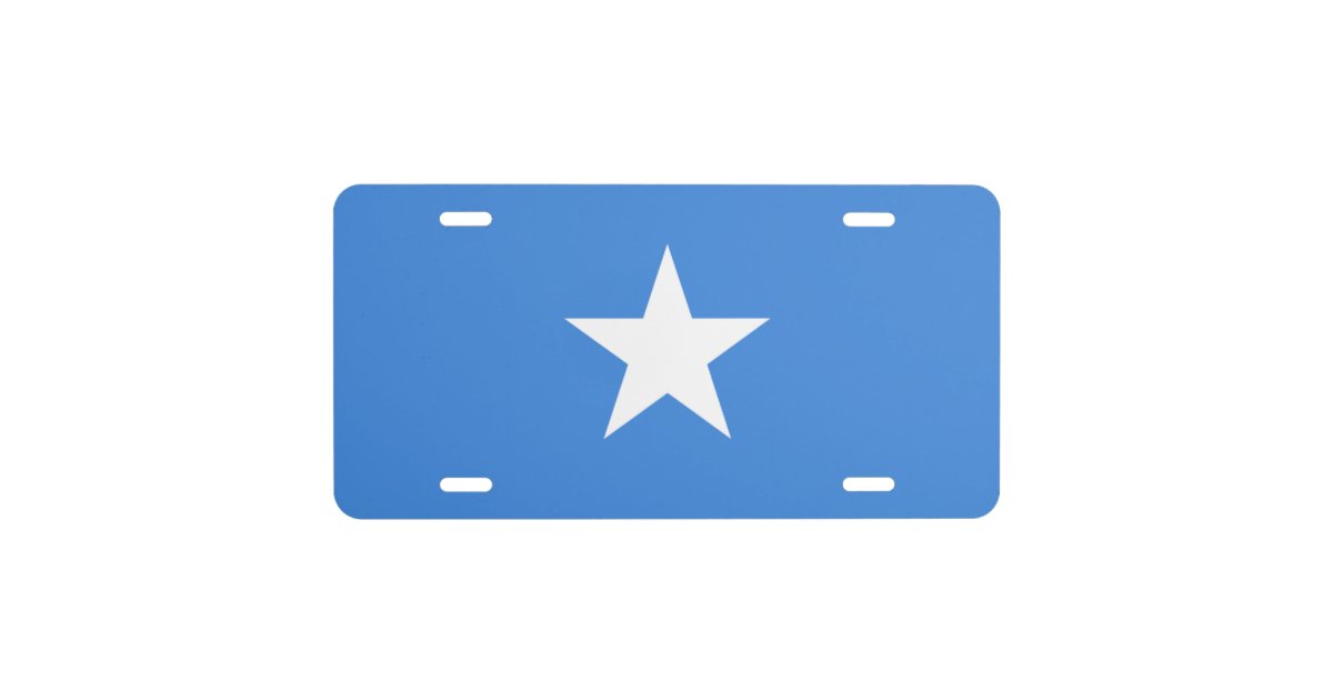 Flag of Somalia License Plate | Zazzle