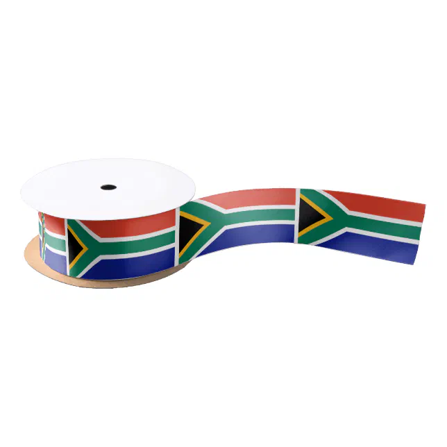 Flag of South Africa Satin Ribbon | Zazzle