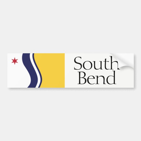 Flag of South Bend, Indiana bumper sticker | Zazzle.com