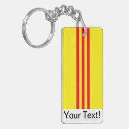 Flag of South Vietnam Keychain | Zazzle