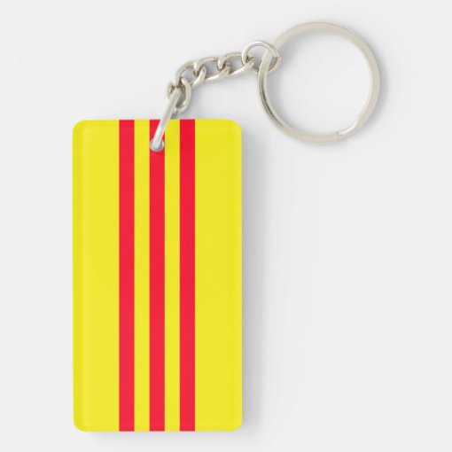 Flag of South Vietnam Keychain | Zazzle