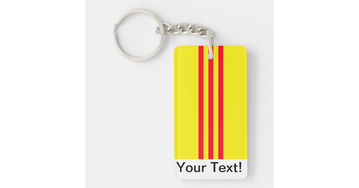 Flag of South Vietnam Keychain | Zazzle