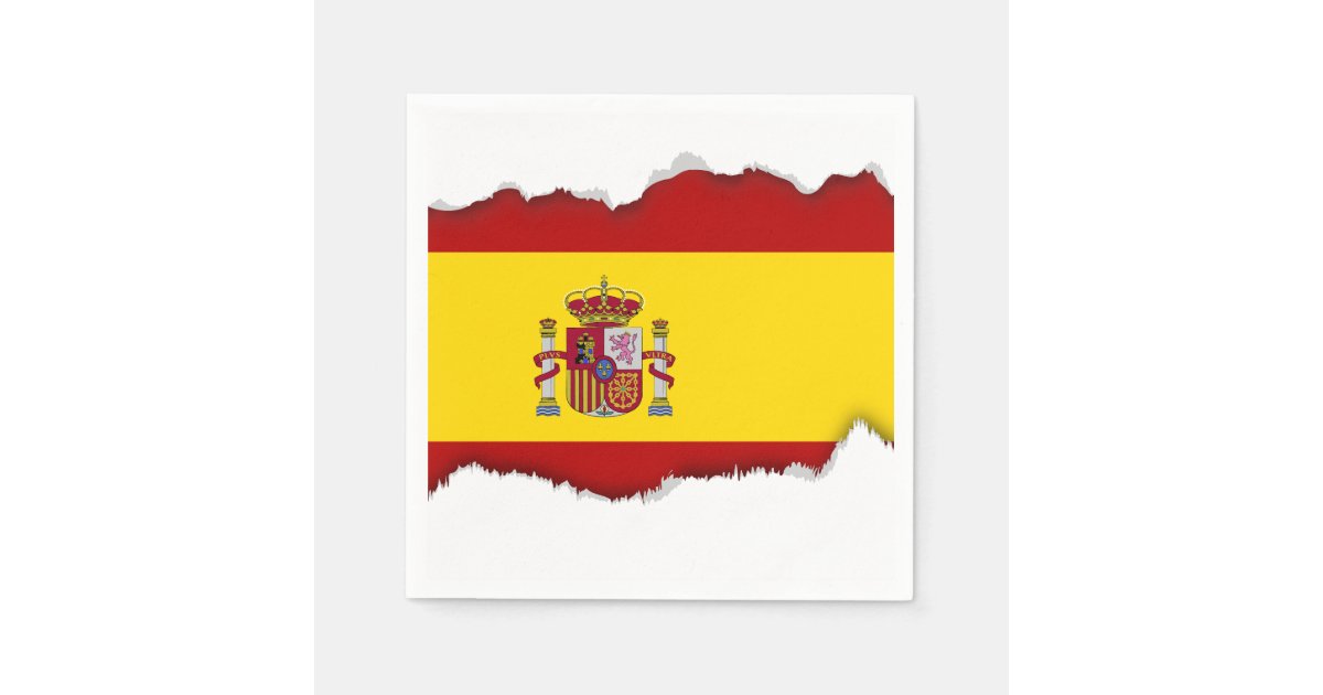 Flag of Spain Paper Napkins | Zazzle