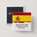 Flag of Spain Pinback Button | Zazzle