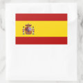 Flag of Spain Rectangular Sticker | Zazzle