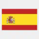 Flag of Spain Rectangular Sticker | Zazzle