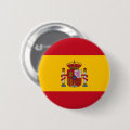 Flag of Spain Round Pin Badge Button | Zazzle
