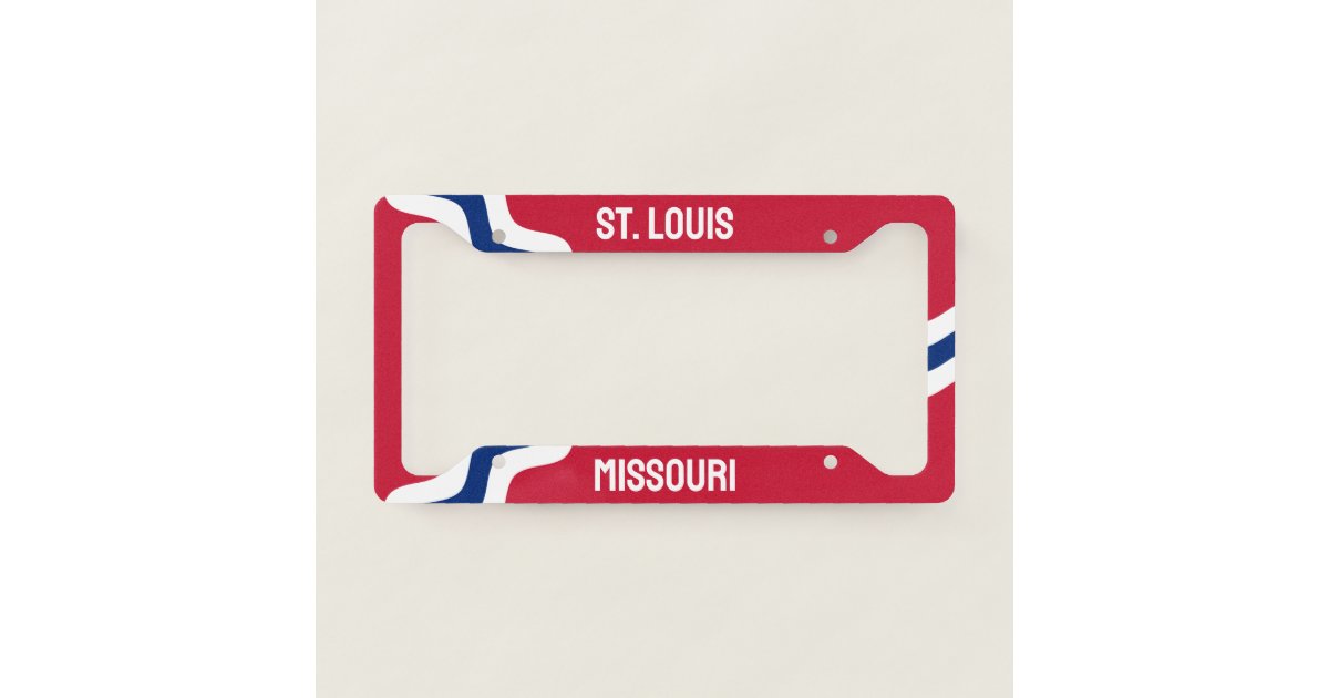 Flag of St. Louis, Missouri License Plate Frame | Zazzle
