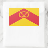 Flag of Staffordshire Rectangular Sticker | Zazzle