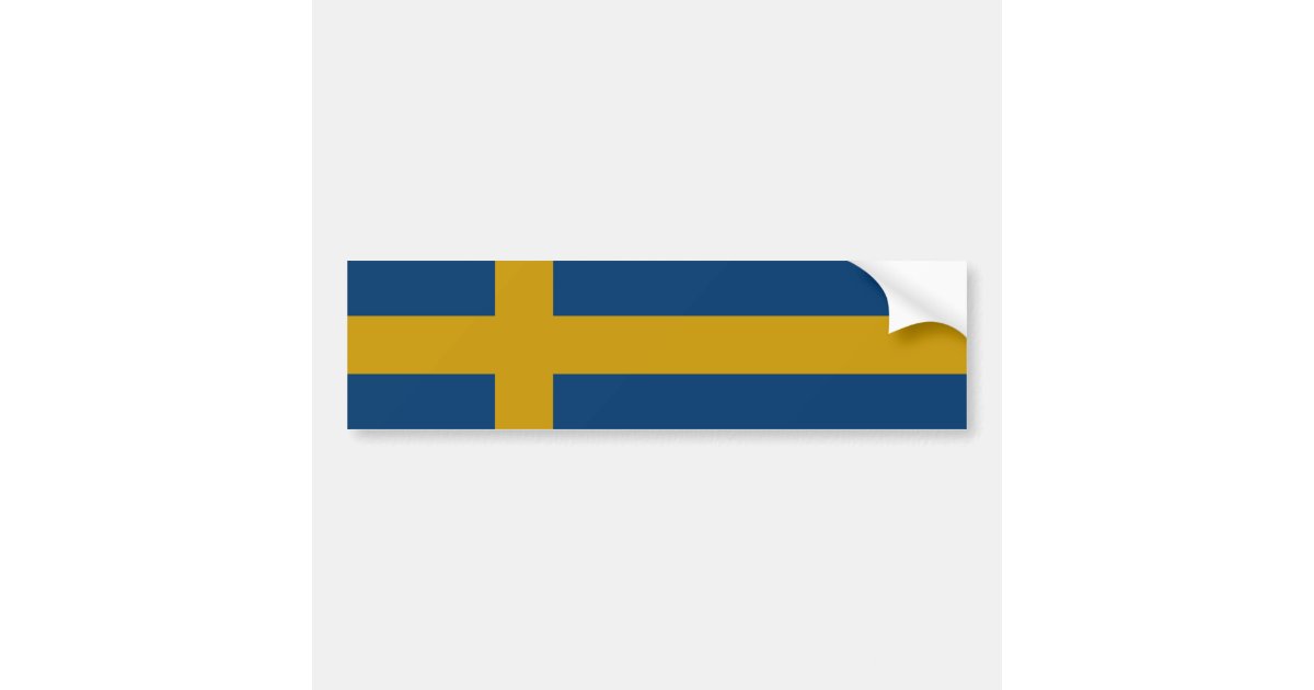 Flag of Sweden Bumper Sticker | Zazzle